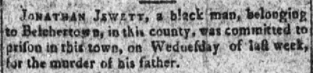 The Murder of Jonathan Jewett – Pioneer Valley History Network