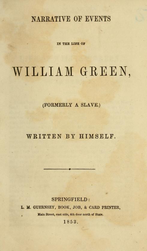 William Green, A Life Recovered – Pioneer Valley History Network